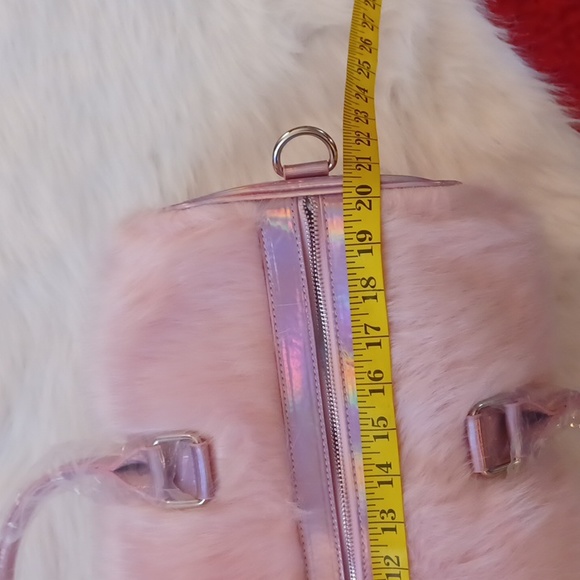 Dolls Kill | Bags | Dollskill Pink Shaggy Fur Beautiful Weekender With ...